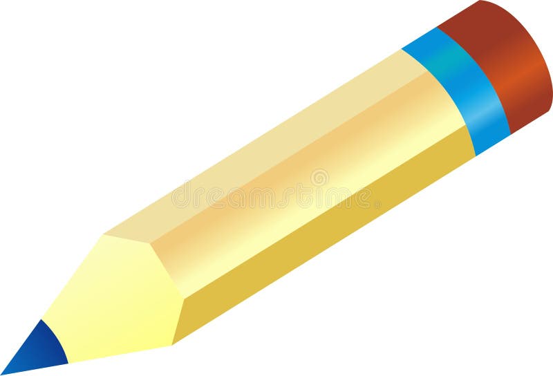 Multi-colored Colored Pencil with Overlay on Top Stock Vector ...
