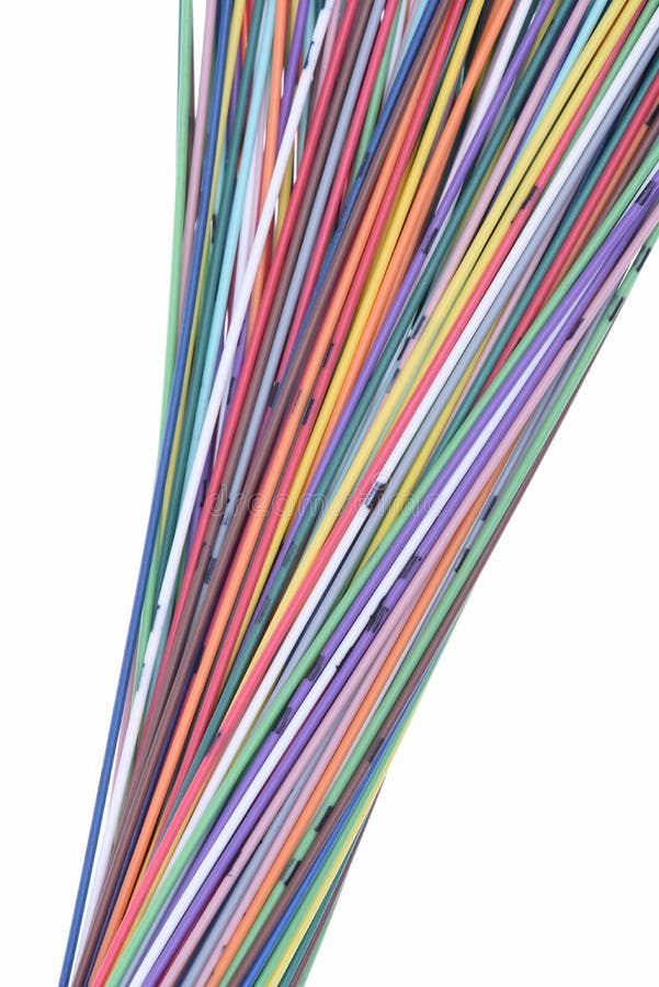 Multi Colored Computer Network Cables Stock Photo - Image of link ...