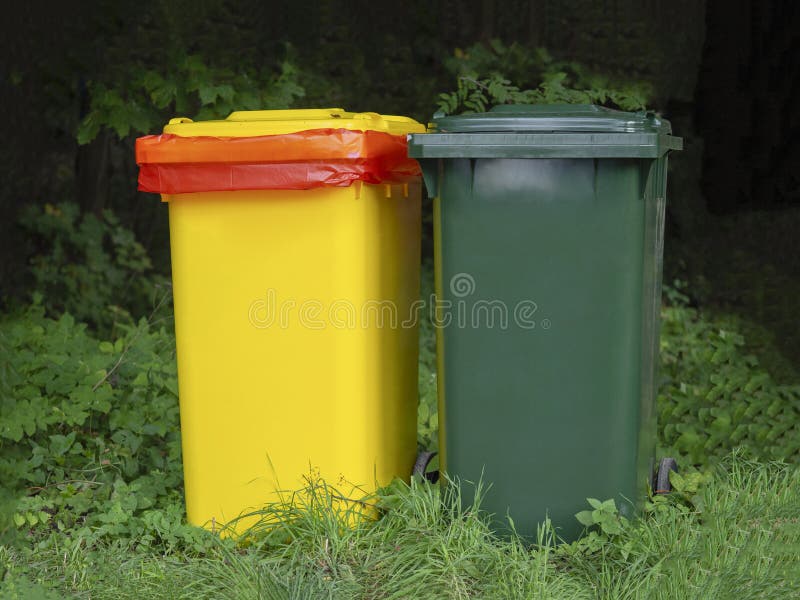 Multi-colored Containers for Separate Garbage Collection in a Green ...