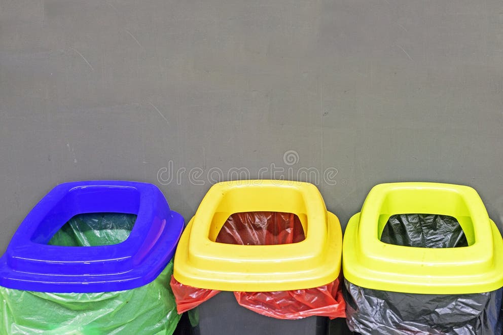 Multi-colored Containers for Sorting Waste and Garbage. Stock Image ...