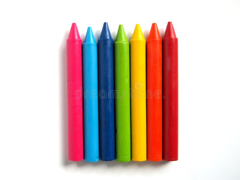 Multi-colored crayon stock photo. Image of paint, wood - 29020252
