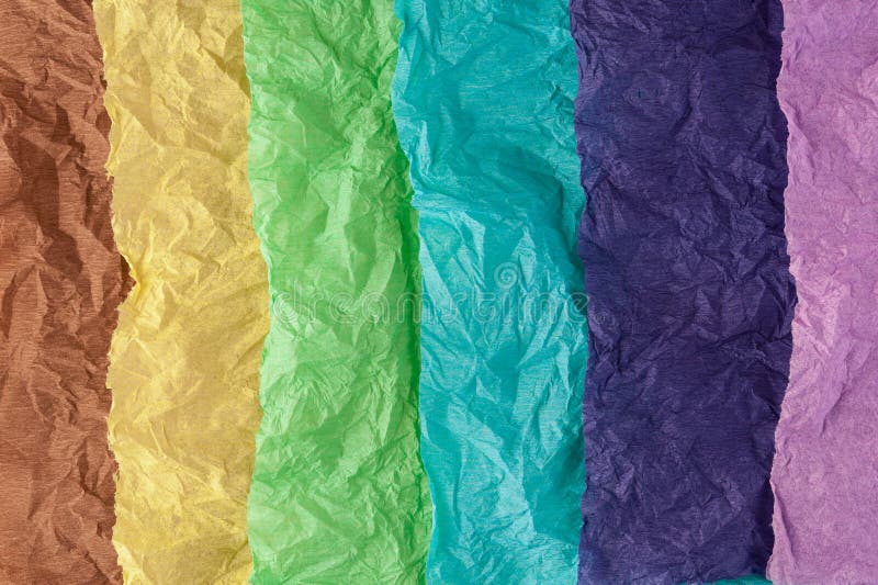 Multi-colored Crumpled Real Vivid Paper Sheets Texture Background ...