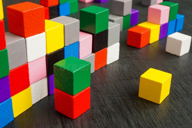 Multi-colored Cubes on the Surface As a Symbol of Complexity, Diversity ...