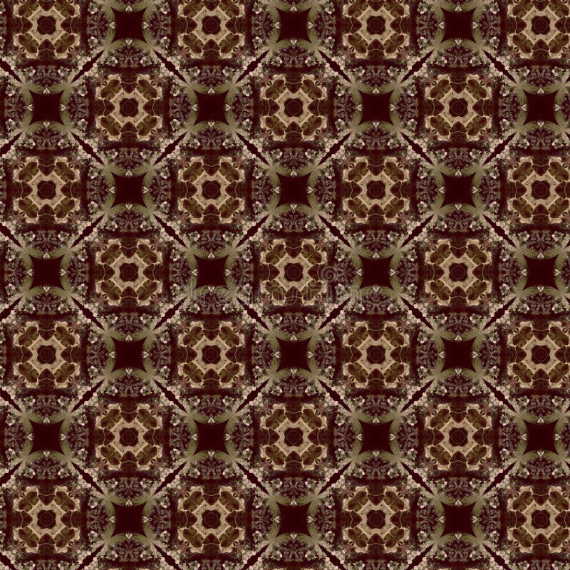 Design of Motive Pattern with Flowers, Stars and Abstract Form Inside ...