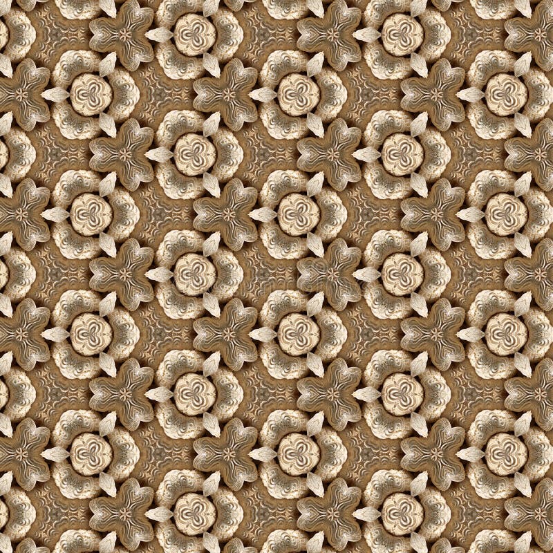 Design of Motive Pattern with Flowers, Stars and Abstract Form Inside ...