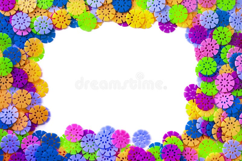 Multi-colored Details in the Form of Snowflakes from the Children`s ...