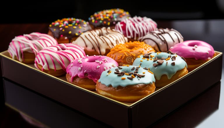 Multi Colored Donut Collection, a Sweet Temptation Celebration ...