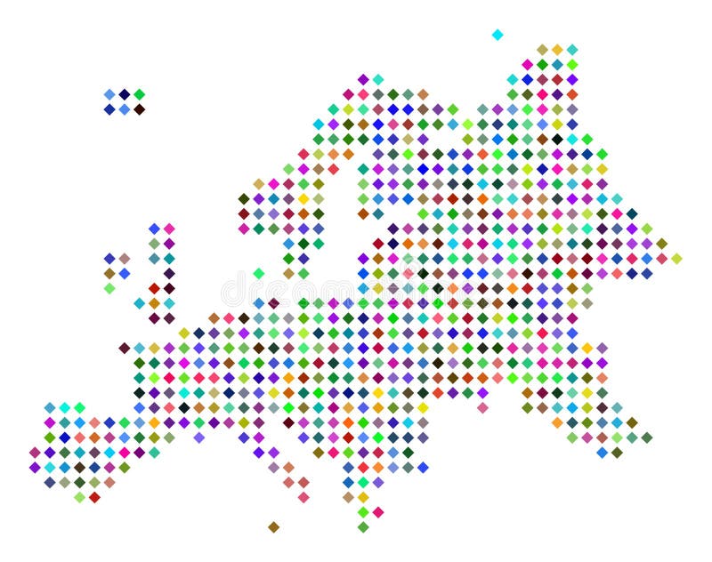 Europe Pixelated Stock Illustrations – 711 Europe Pixelated Stock ...
