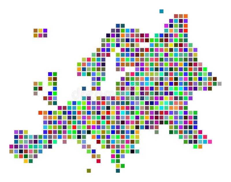 Europe Pixelated Stock Illustrations – 711 Europe Pixelated Stock ...