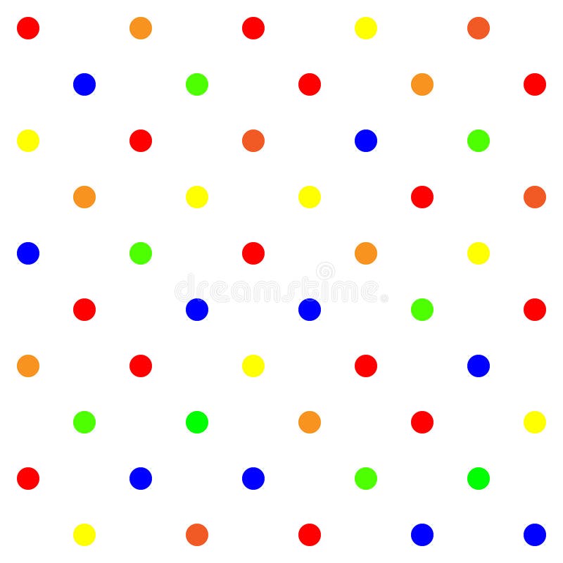 Multi Colored Dot Pattern Background Seamless Tile Stock Illustration ...