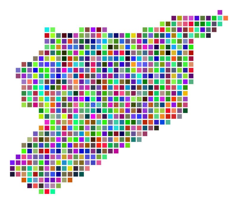 Colored Dot Syria Map Stock Illustrations – 11 Colored Dot Syria Map ...
