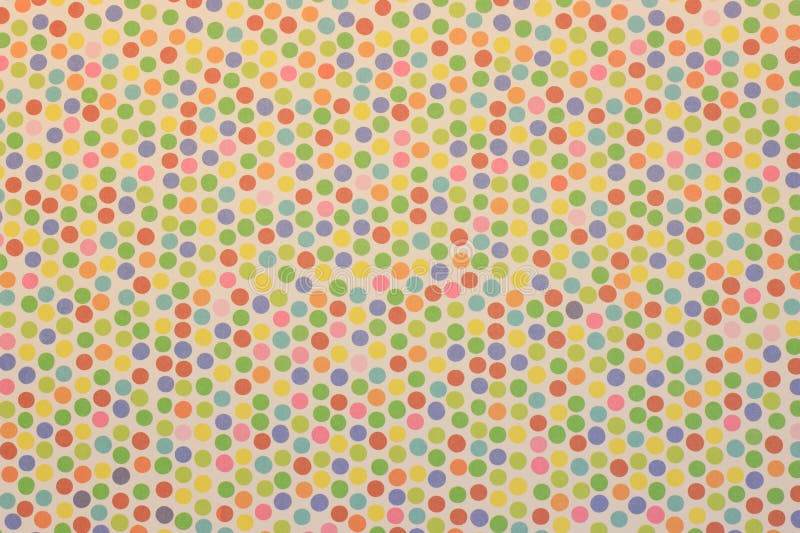 Multi Colored Dots on a Creme Colored Background Wallpaper Stock Photo ...
