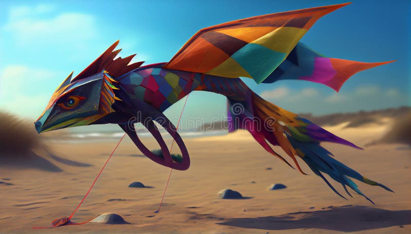Multi Colored Dragon Flies through Vibrant Nature Landscape ,generative ...