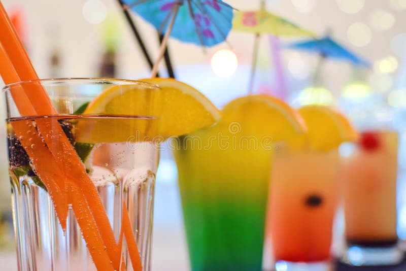 Multi colored drinks stock image. Image of multi, alcohol - 106225811