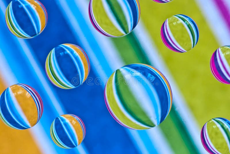 Multi-colored Drops of Water. Stock Illustration - Illustration of ...