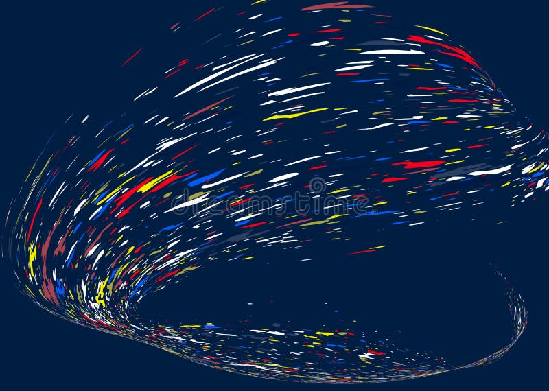 Multi-colored Dust Particles and Debris, Paint Splashes, Strokes are ...