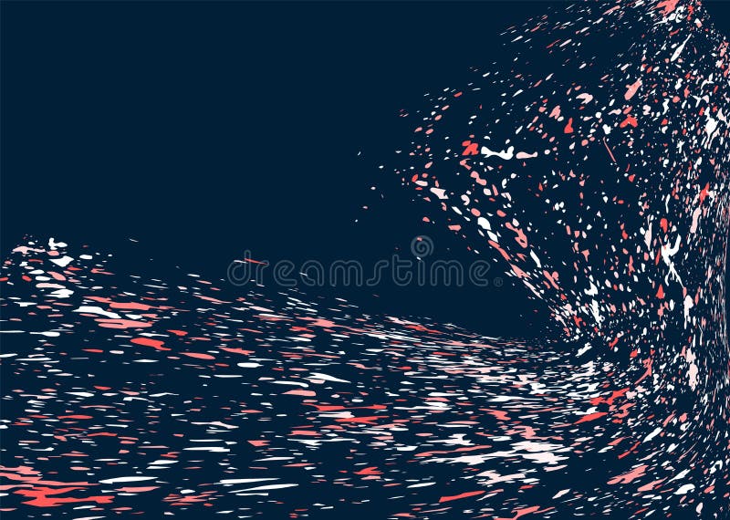 Multi-colored Dust Particles and Debris, Paint Splashes, Strokes are ...