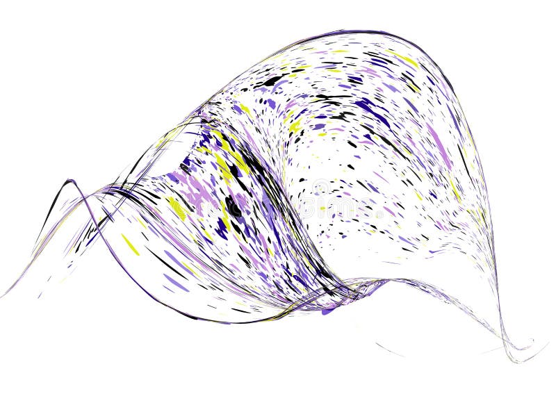 Multi-colored Dust Particles and Debris, Paint Splashes, Strokes are ...