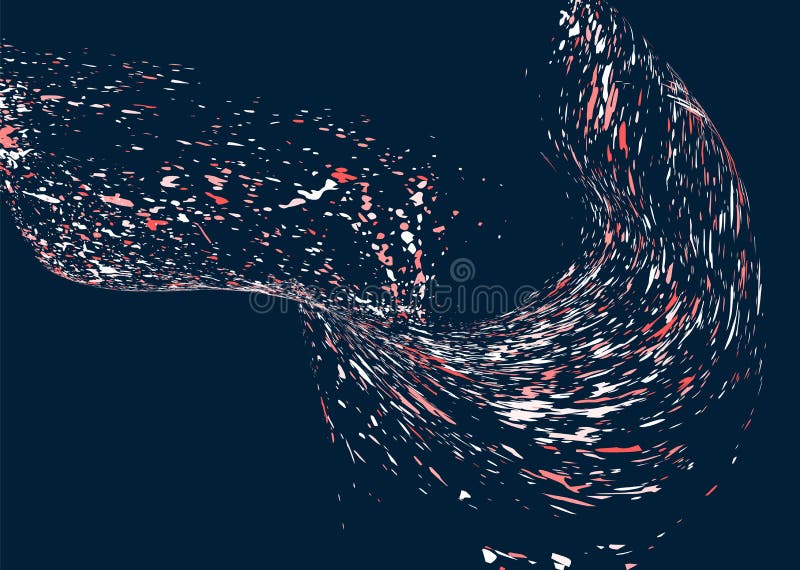 Multi-colored Dust Particles and Debris, Paint Splashes, Strokes are ...