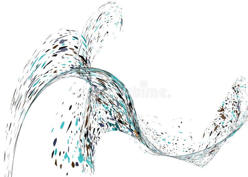 Multi-colored Dust Particles and Debris, Paint Splashes, Strokes are ...