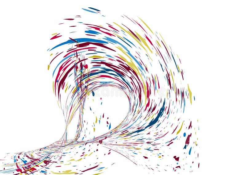 Multi-colored Dust Particles and Debris, Paint Splashes, Strokes are ...