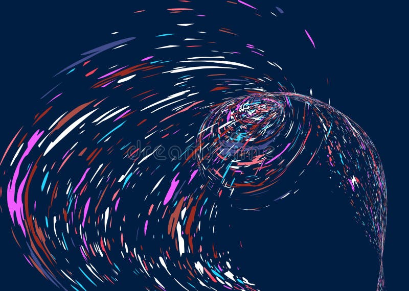 Multi-colored Dust Particles and Debris, Paint Splashes, Strokes are ...