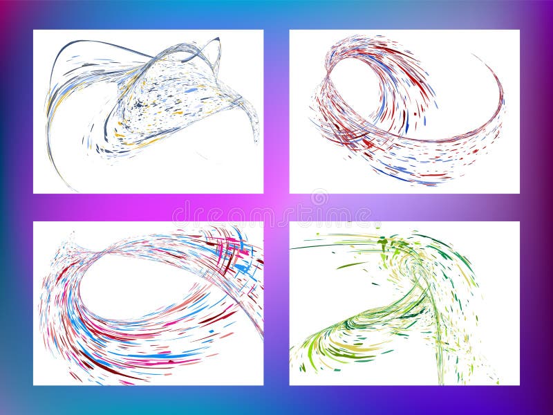 Multi-colored Dust Particles and Debris, Paint Splashes, Strokes are ...