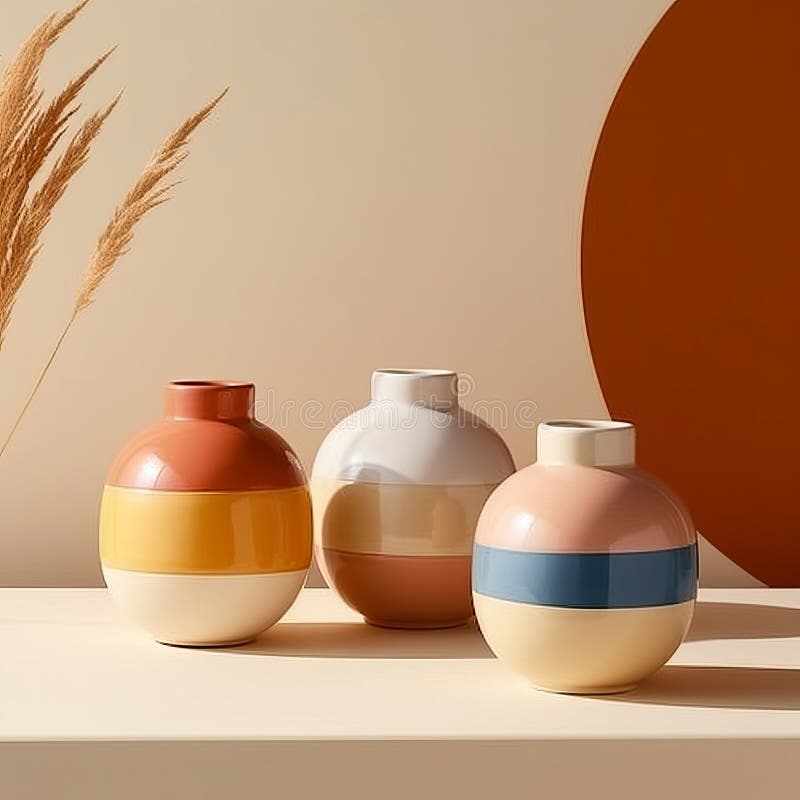 Multi-colored Earthenware, Decorative Plate Set for Food. Eco-friendly ...