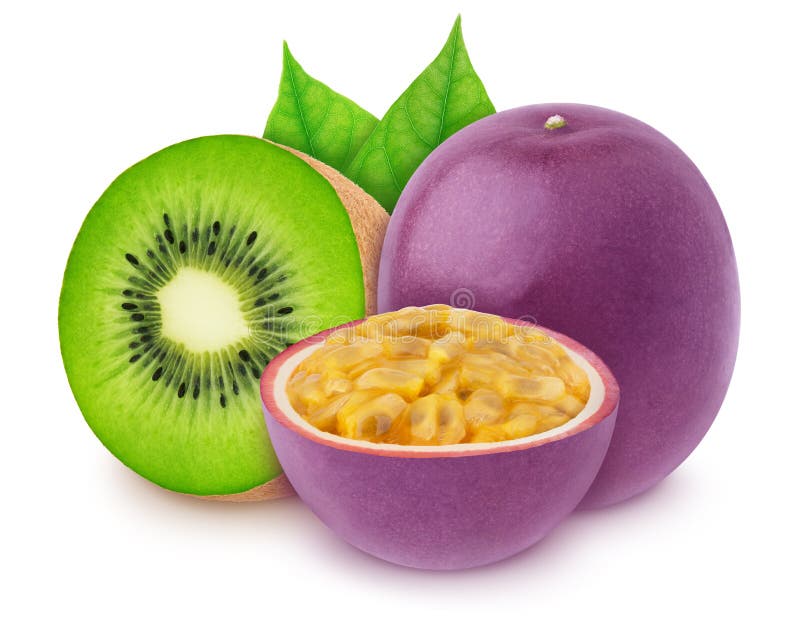 Multi-colored Exotic Composition with Tropical Fruit Mix of Passion ...