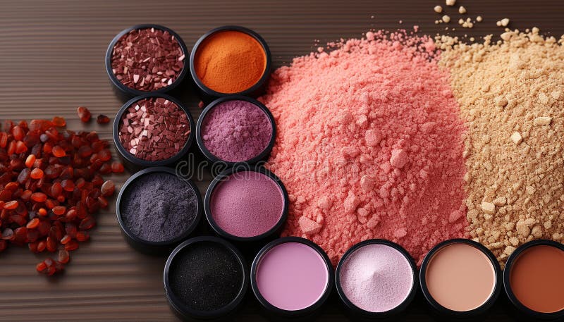 Multi Colored Eyeshadow Palette, a Vibrant Collection of Beauty Colors ...