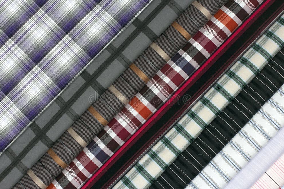 Multi-colored Fabric Layers with Plaid and Stripe Patterns, Ideal for ...