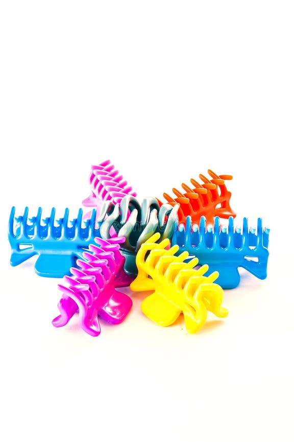 Multi-colored Fasteners for Hair Stock Image - Image of multicolored ...