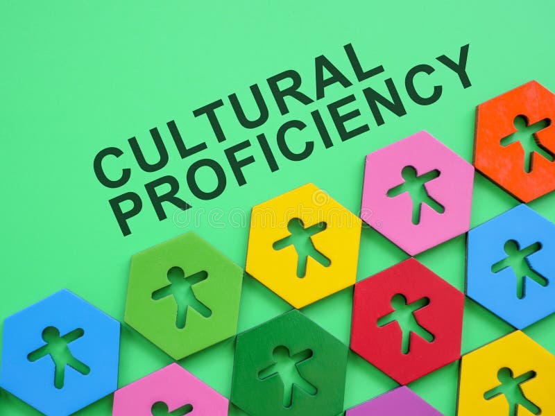 Multi Colored Figurines and Inscription Cultural Proficiency. Stock ...