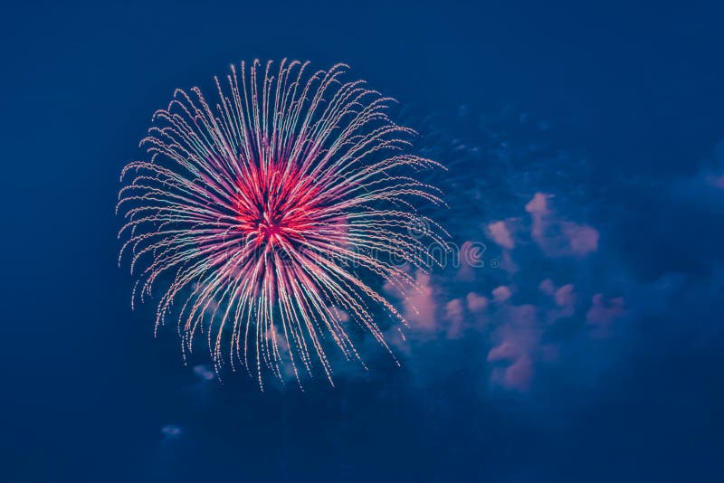 Multi-colored Fireworks. Fireworks Stock Image - Image of anniversary ...