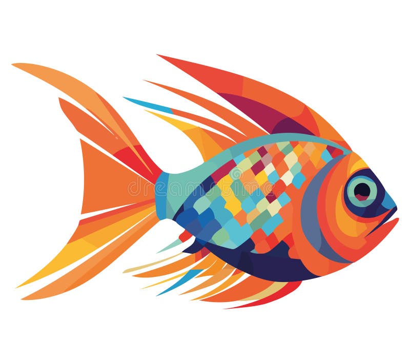 Multi Colored Fish Swimming in Underwater Reef Stock Vector ...