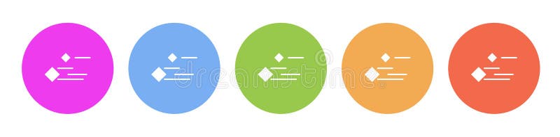 Multi Colored Flat Icons on Round Backgrounds. Fly, Flying, Objects ...