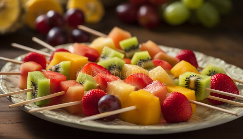 Multi Colored Fruit Salad: Healthy, Gourmet, Refreshing Snack ...
