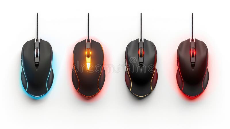 Multi Colored Gaming Mouse Set Stock Photos - Free & Royalty-Free Stock ...