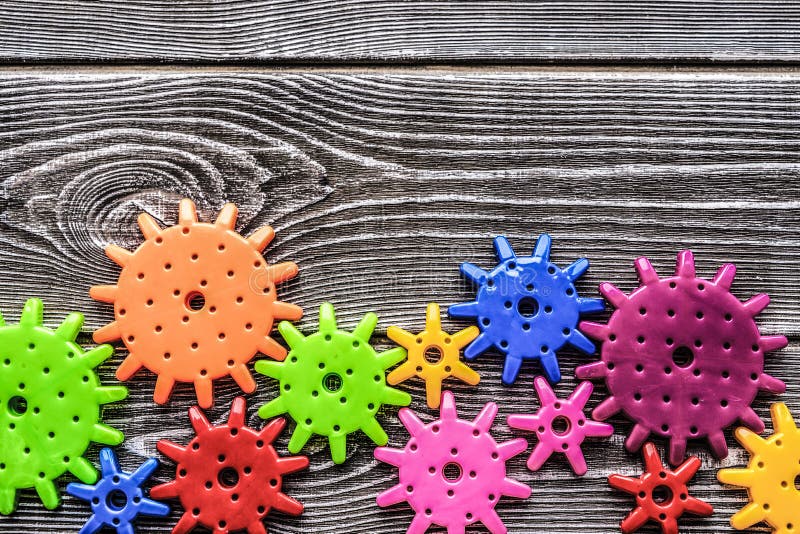 Vector Illustration Colored Gears Stock Photos - Free & Royalty-Free ...