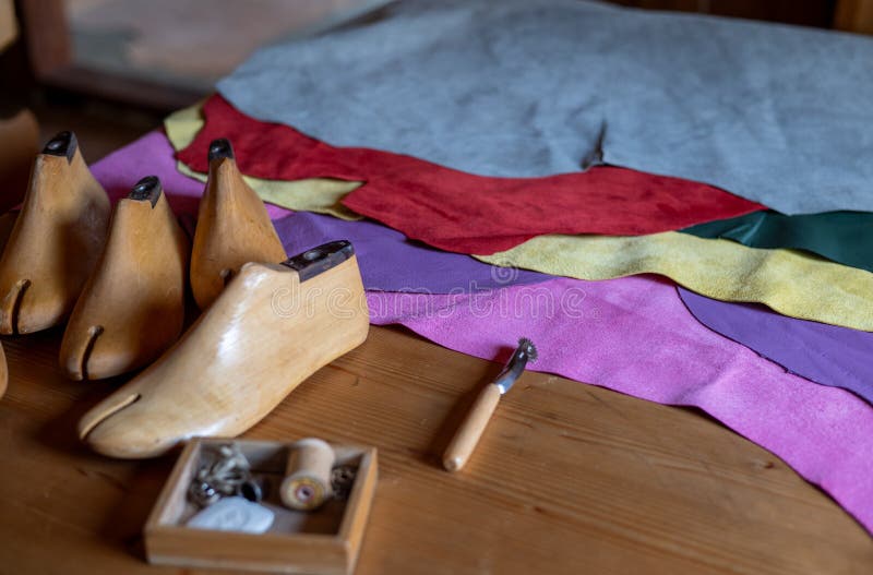 Multi-colored Genuine Leather for Sewing Shoes and Clothes, a Set of ...