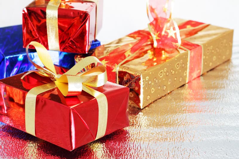 Several Multi Colored Gift Boxes Stock Photos - Free & Royalty-Free ...