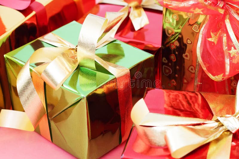 Multi-colored gift boxes stock photo. Image of holiday - 16277920