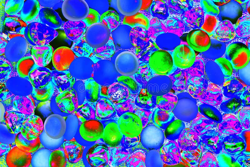 Multi Colored Glass Balls, Colorful Background, Changed Colors. Stock ...
