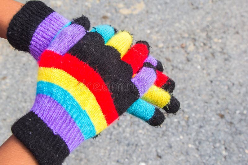 Colored Gloves stock photo. Image of separated, head, gardening - 446196