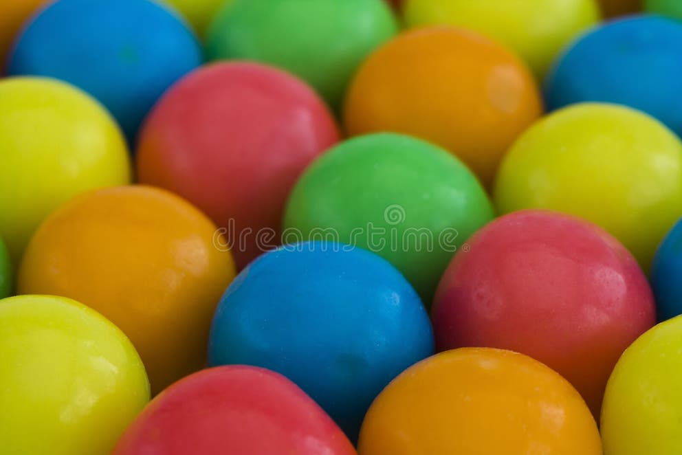 Multi-colored gum-balls stock photo. Image of fruity - 13904376