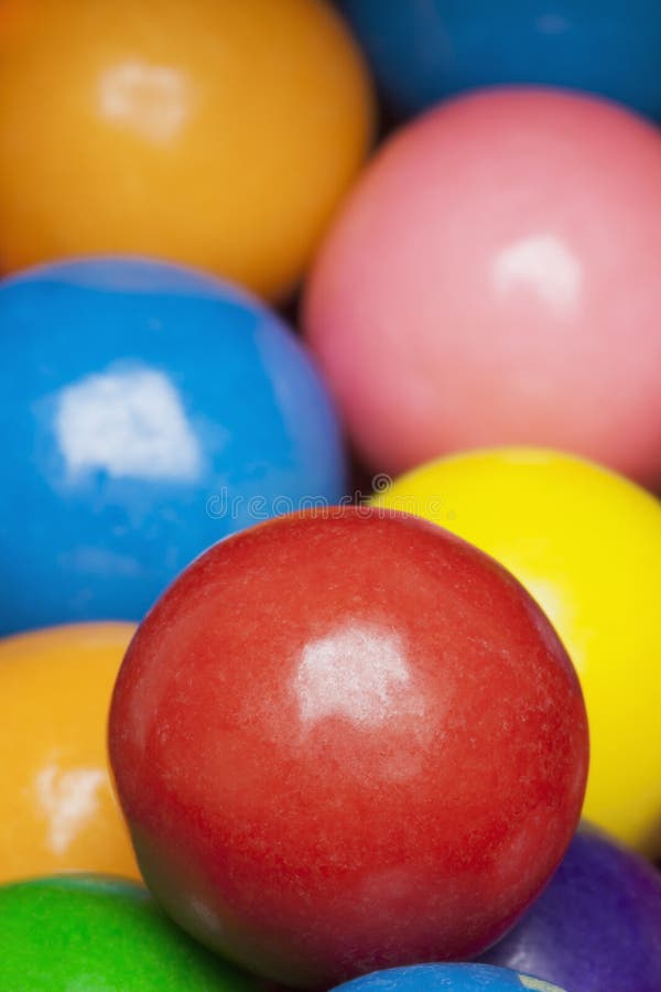 Multi-colored gumballs stock photo. Image of selective - 31117364