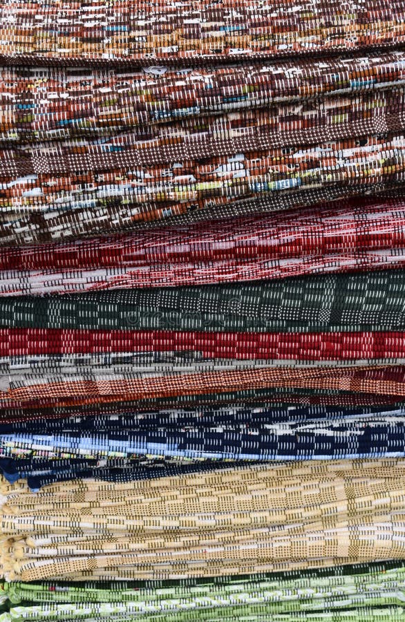 Stack of Colorful Handmade Rugs Stock Image - Image of colorful ...