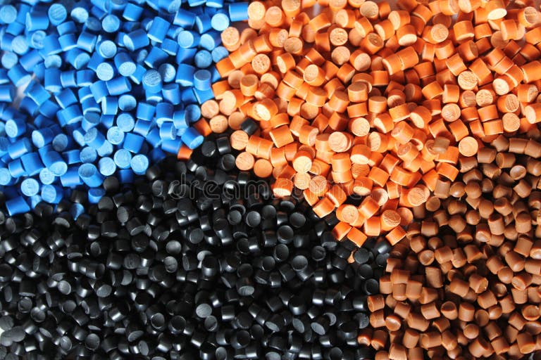 Industrial Products of Multi-coloured Polymer Granules. Multicolored ...