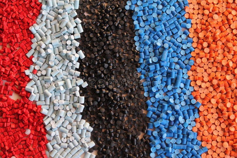 Industrial Products of Multi-coloured Polymer Granules. Multicolored ...