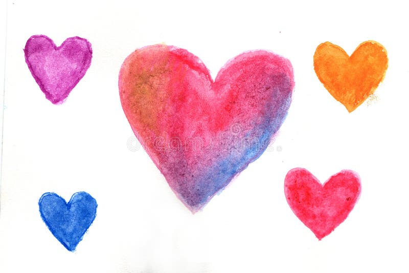 Multi Colored Hearts Stock Illustrations – 891 Multi Colored Hearts ...